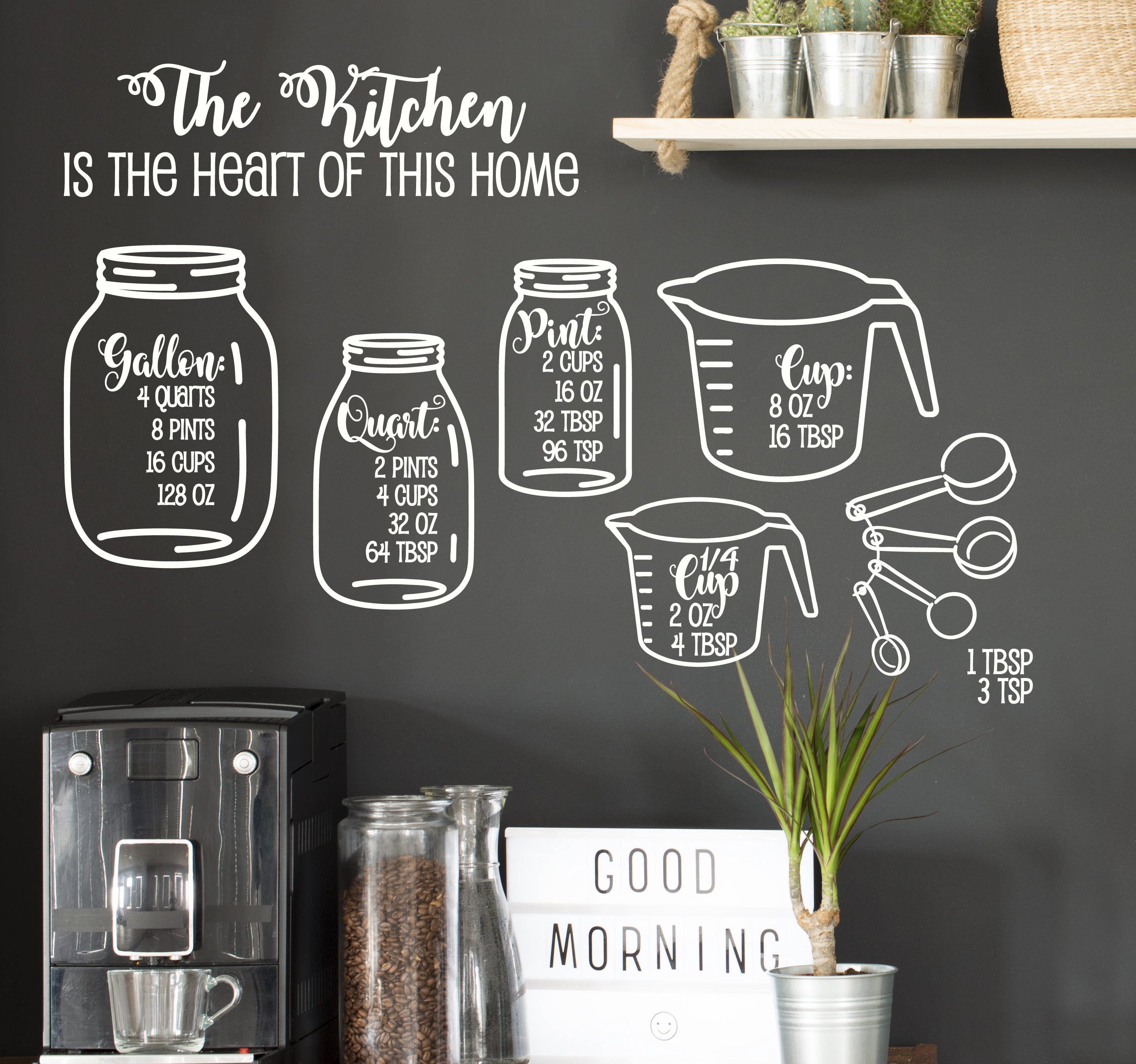 Kitchen Measurement Decal Home & Living Kitchen & Dining etna.com.pe