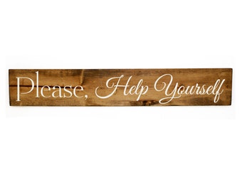 Help Yourself Sign | Etsy