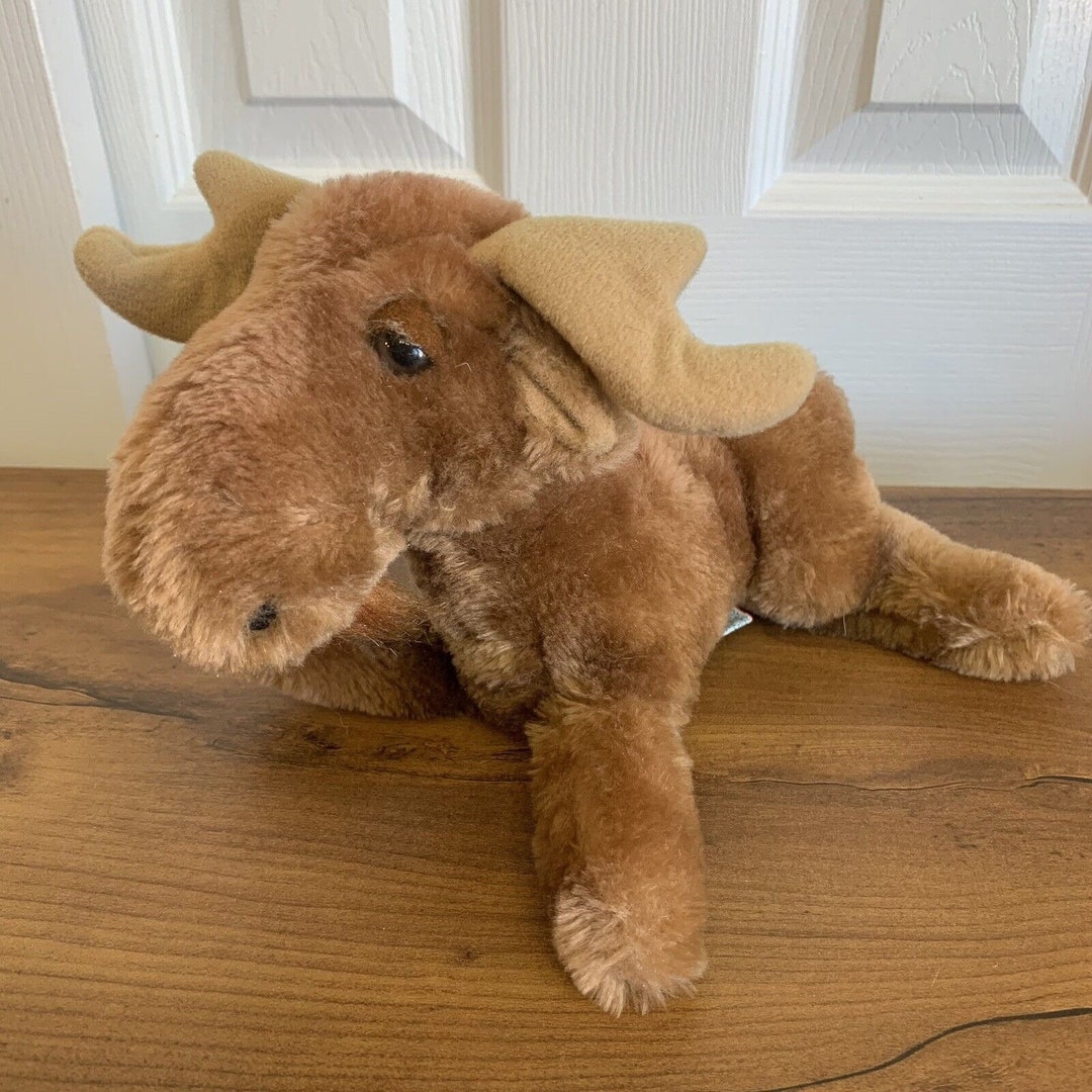 Vintage Dakin Brown Moose Plush 11” 1980 Stuffed Animal Ground ...
