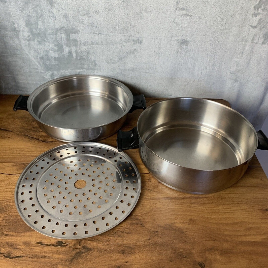Rena Ware 9 1/2'' Pot / 4 Qt Dome Lid Steamer Lid 3 Ply 18/8 Stainless ...
