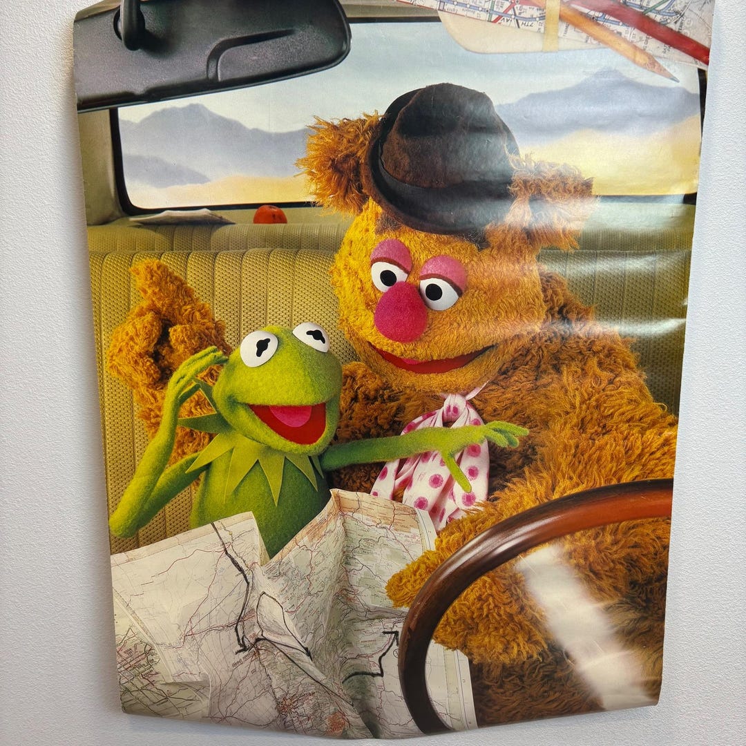 The Muppet Movie 1979 Poster Kermit the Frog Fozzie Bear ‘movin Right ...