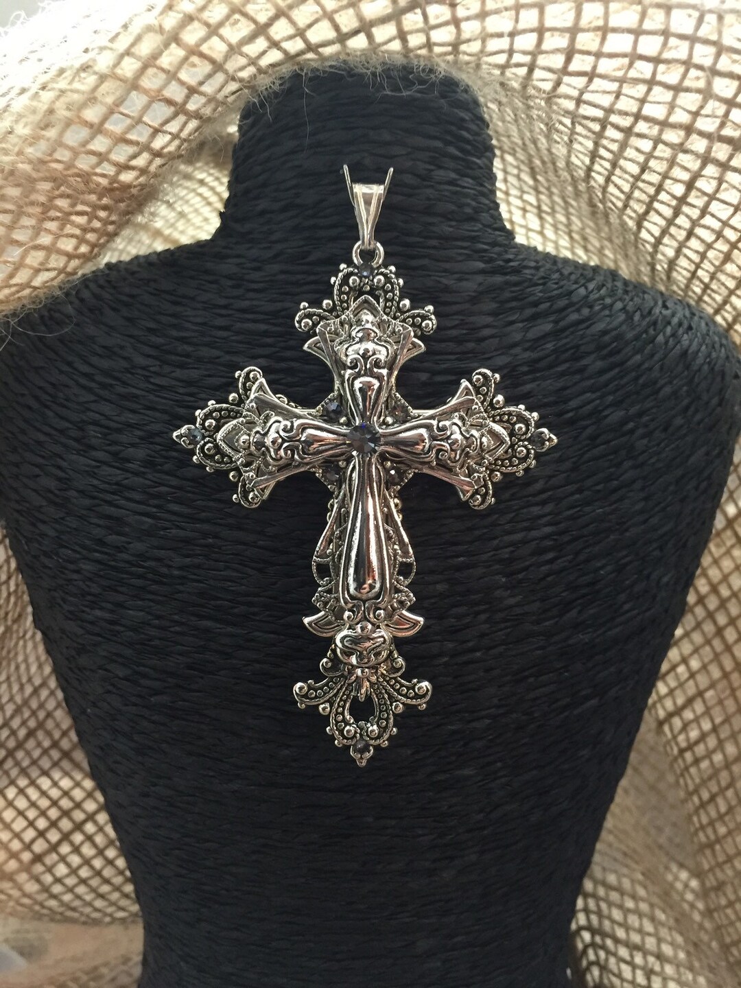3" Beloved Cross Pendant From Ornaments of Grace Line - Etsy
