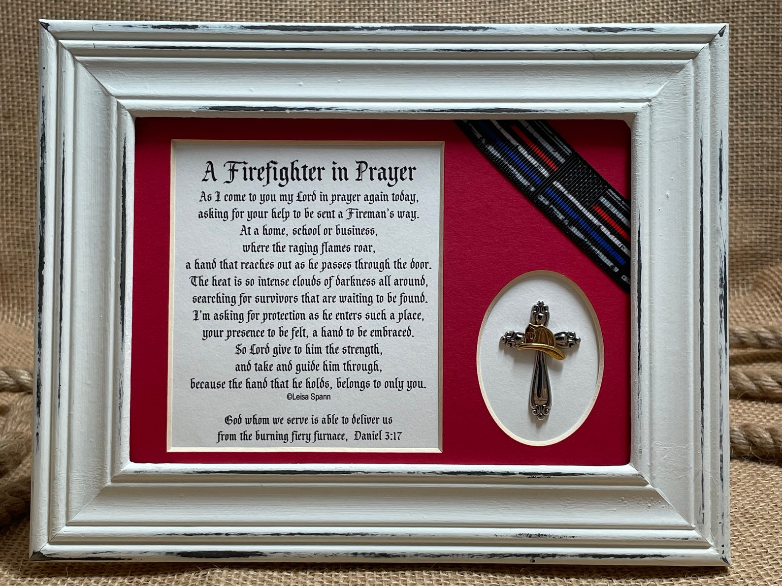 A Firefighter in Prayer 5x7 Matted Poem FRAME NOT INCLUDED - Etsy