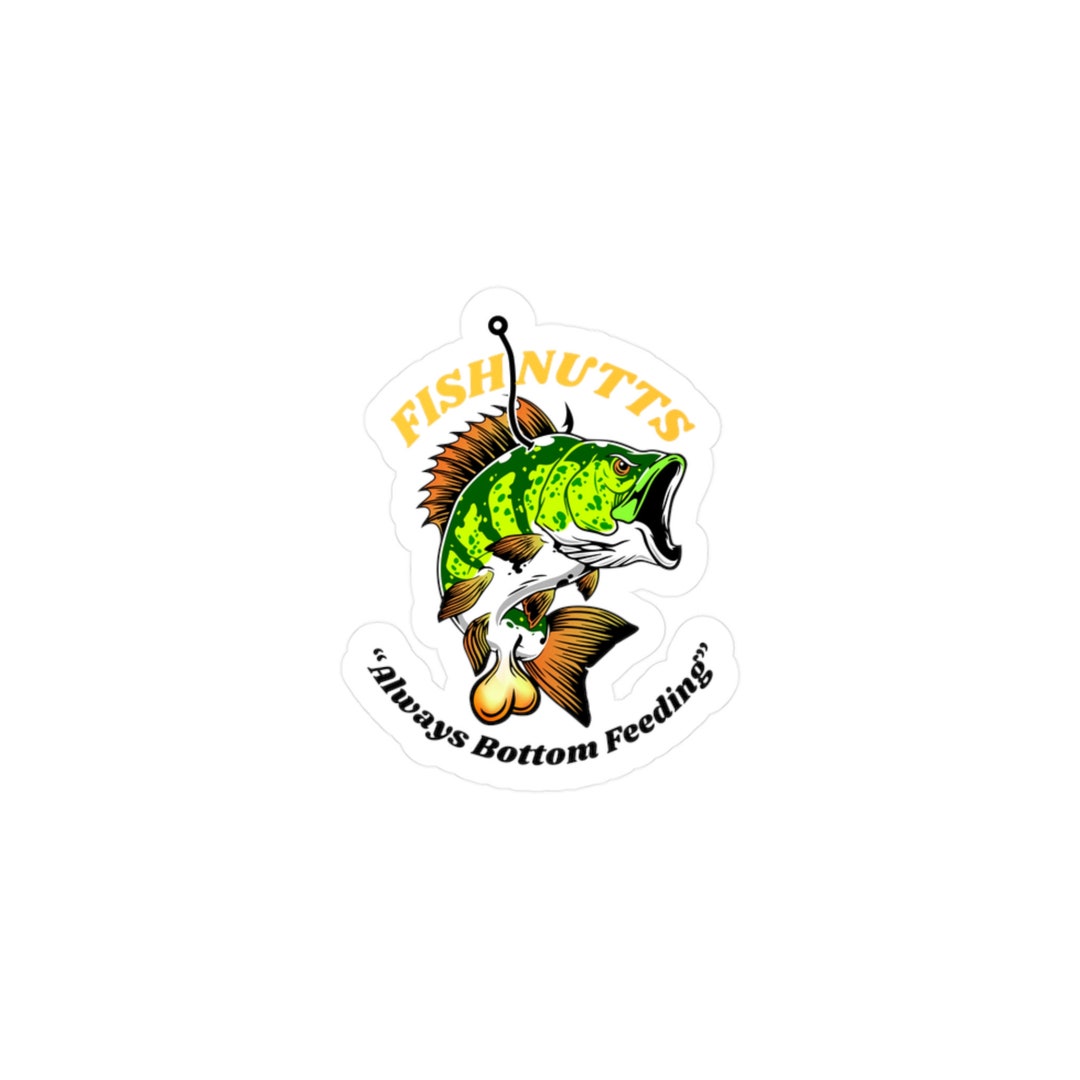 Fish Nutts Bassfish With Balls Kiss-cut Vinyl Decals - Etsy
