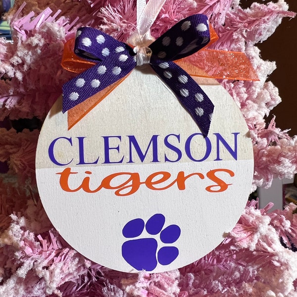 Clemson Ornament - Etsy