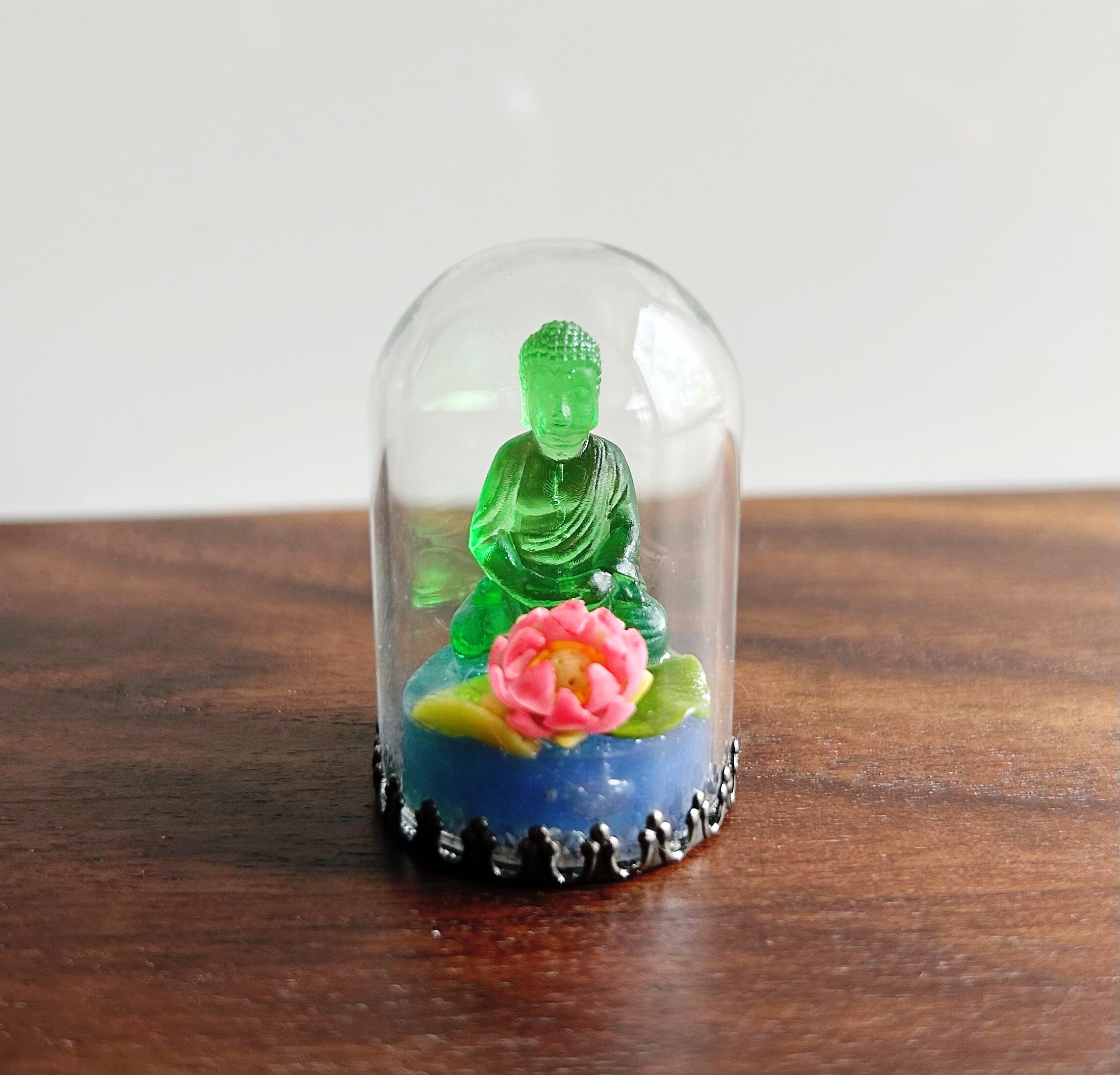Tiny Buddha Diorama / Lotus Flower Diorama / Lily Pad / Water - Etsy