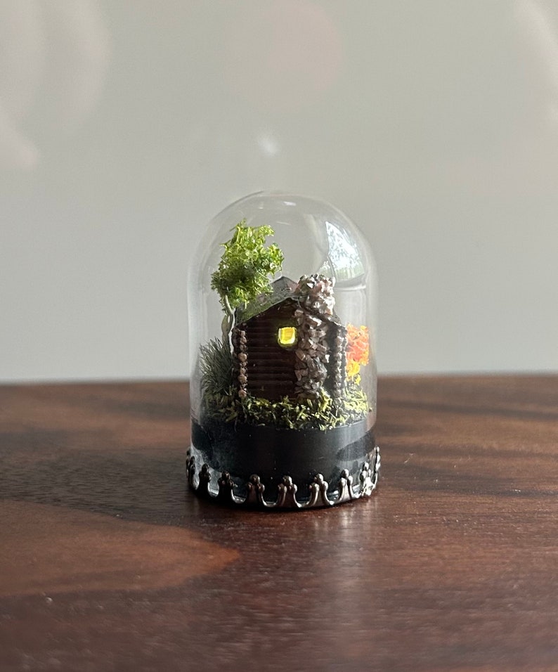 Tiny Light up Diorama / Cabin Diorama / Micro Woods Diorama / Fairy ...