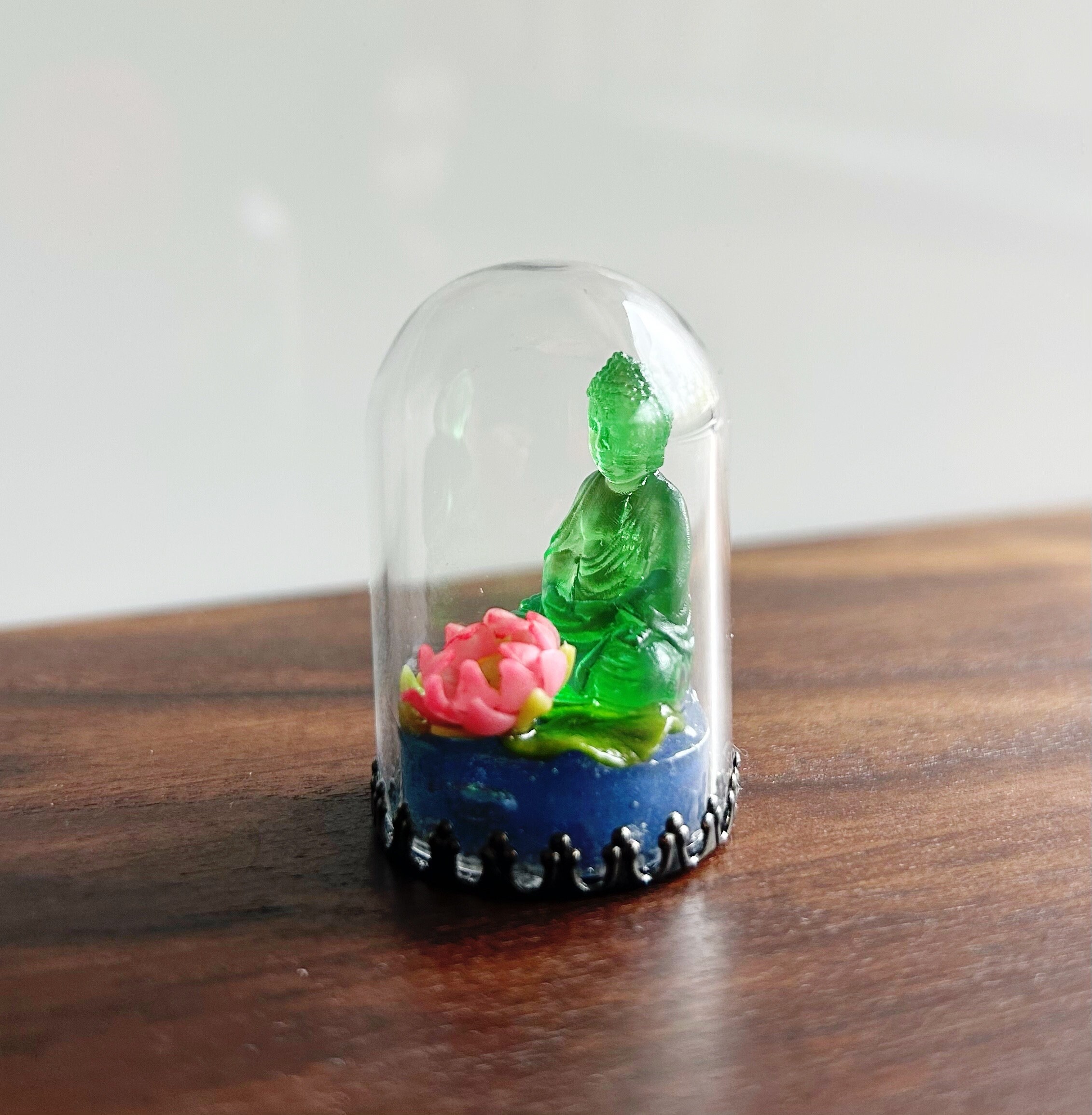 Tiny Buddha Diorama / Lotus Flower Diorama / Lily Pad / Water - Etsy