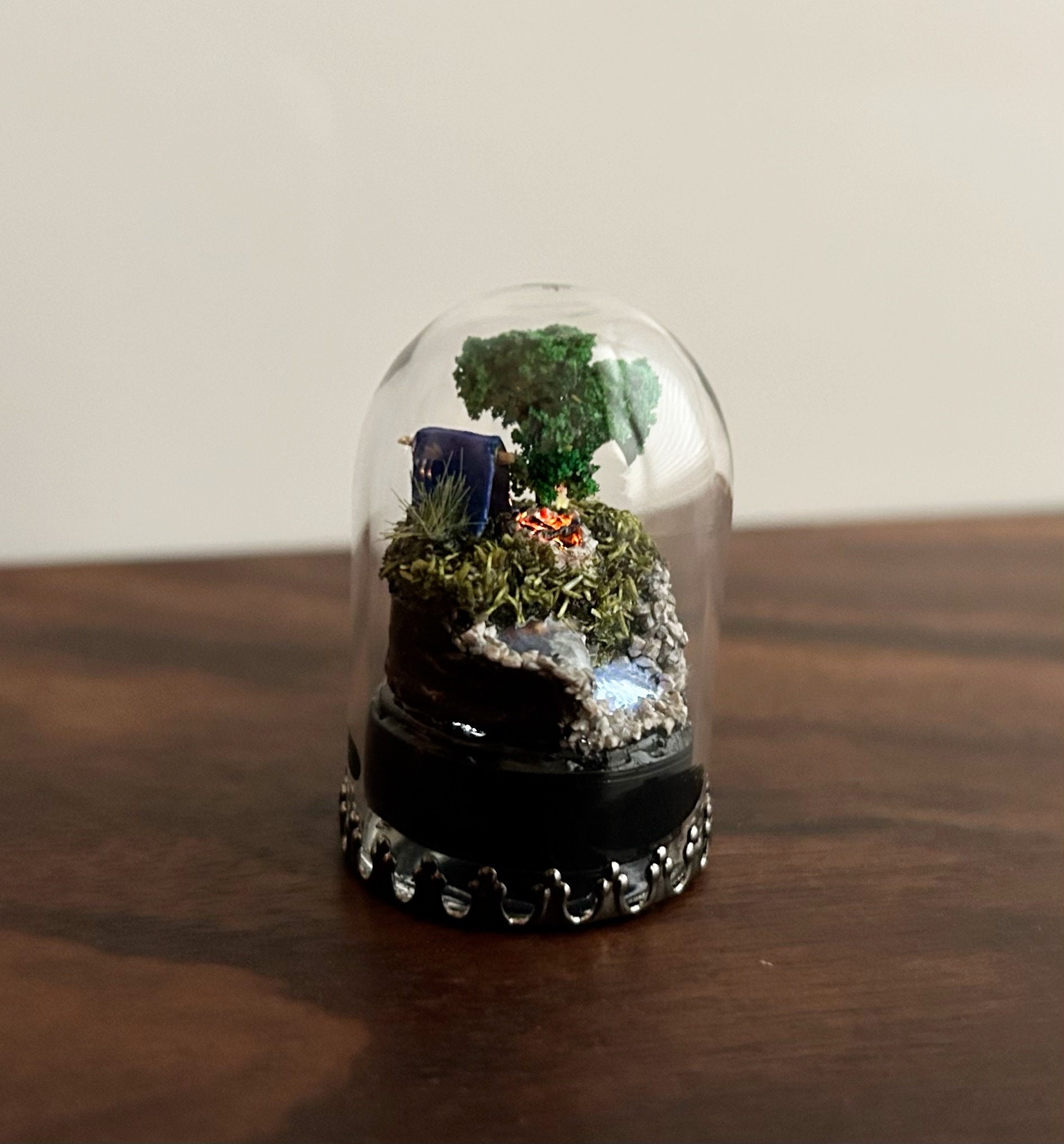 Tiny Light up Diorama / Camping Diorama / Campsite Scene / Micro Tent ...