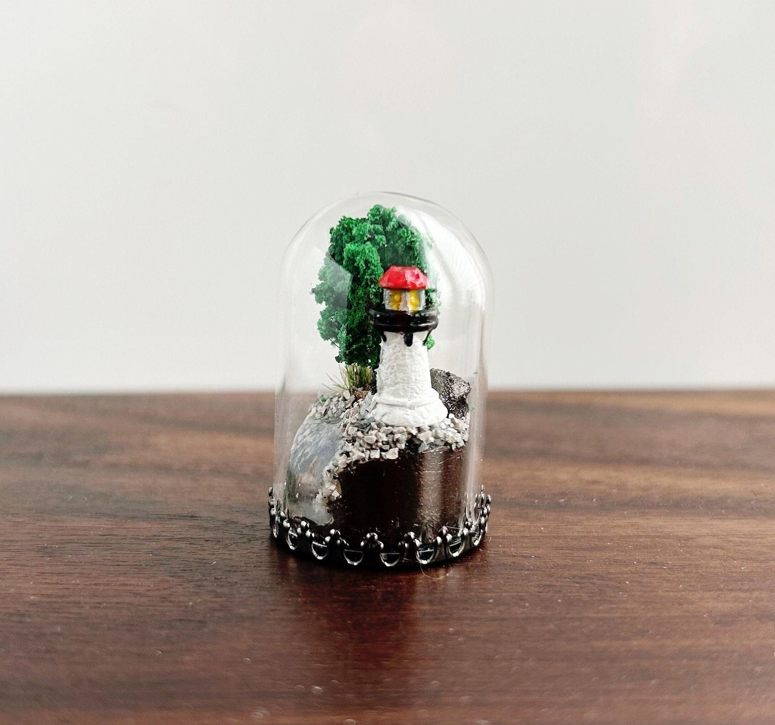 Tiny Lighthouse Diorama / Shoreline Scene / Seaside Diorama / Micro ...