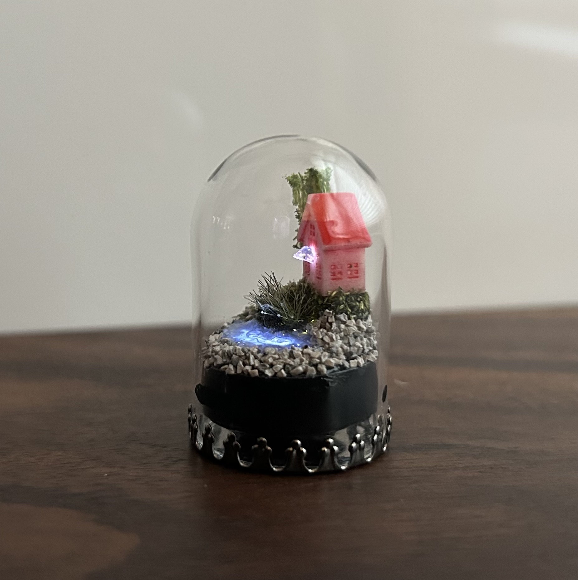 Tiny Light up Diorama / Cliffside House / Micro Diorama / Fairy Garden ...