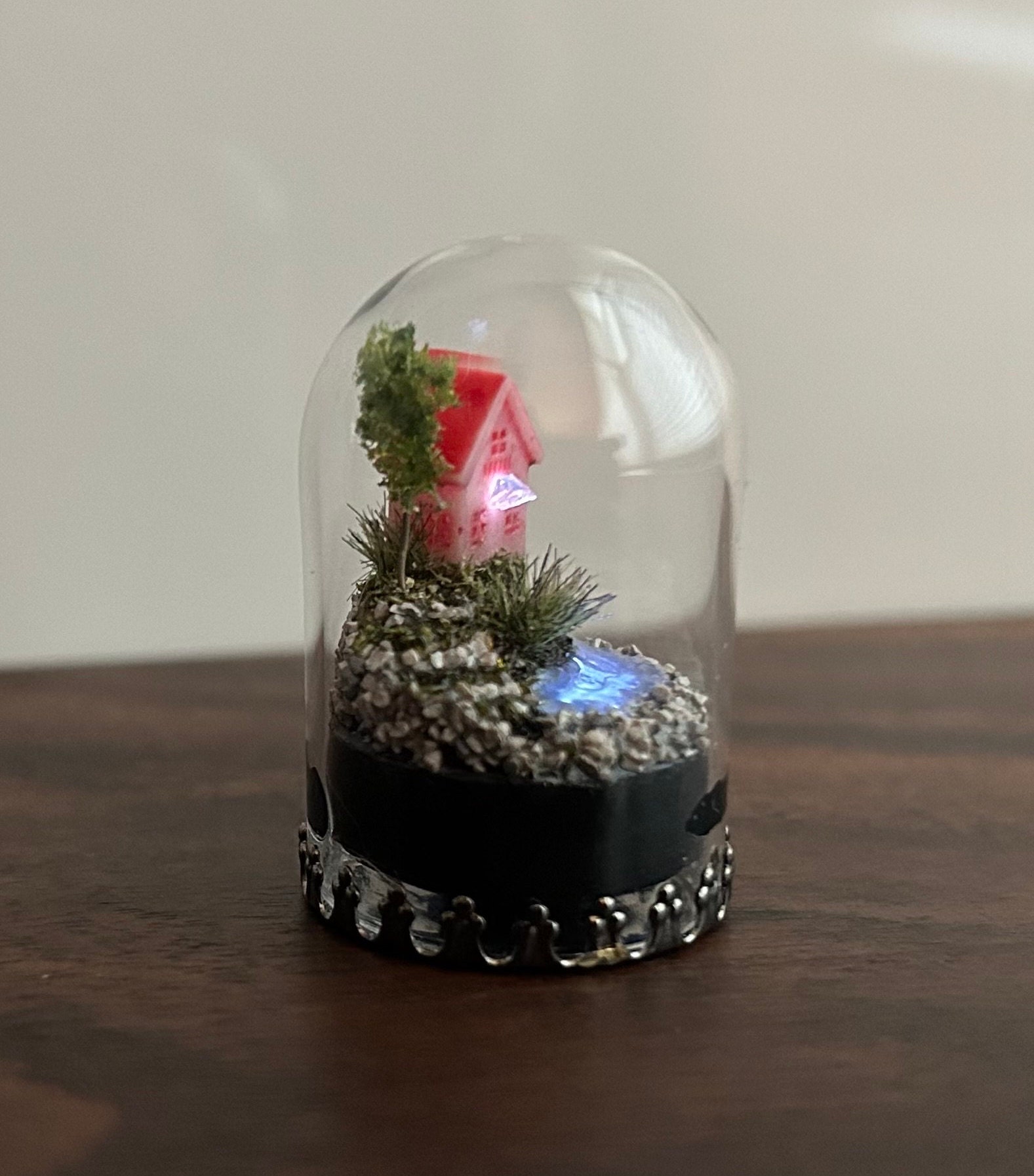 Tiny Light up Diorama / Cliffside House / Micro Diorama / Fairy Garden ...