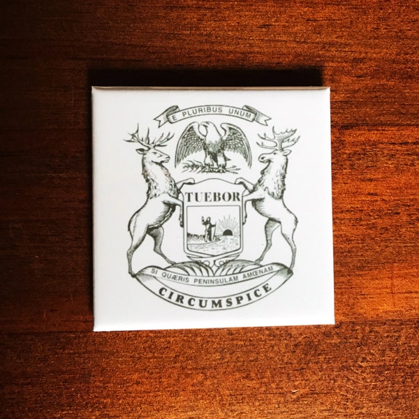 Michigan State Seal Svg - Etsy