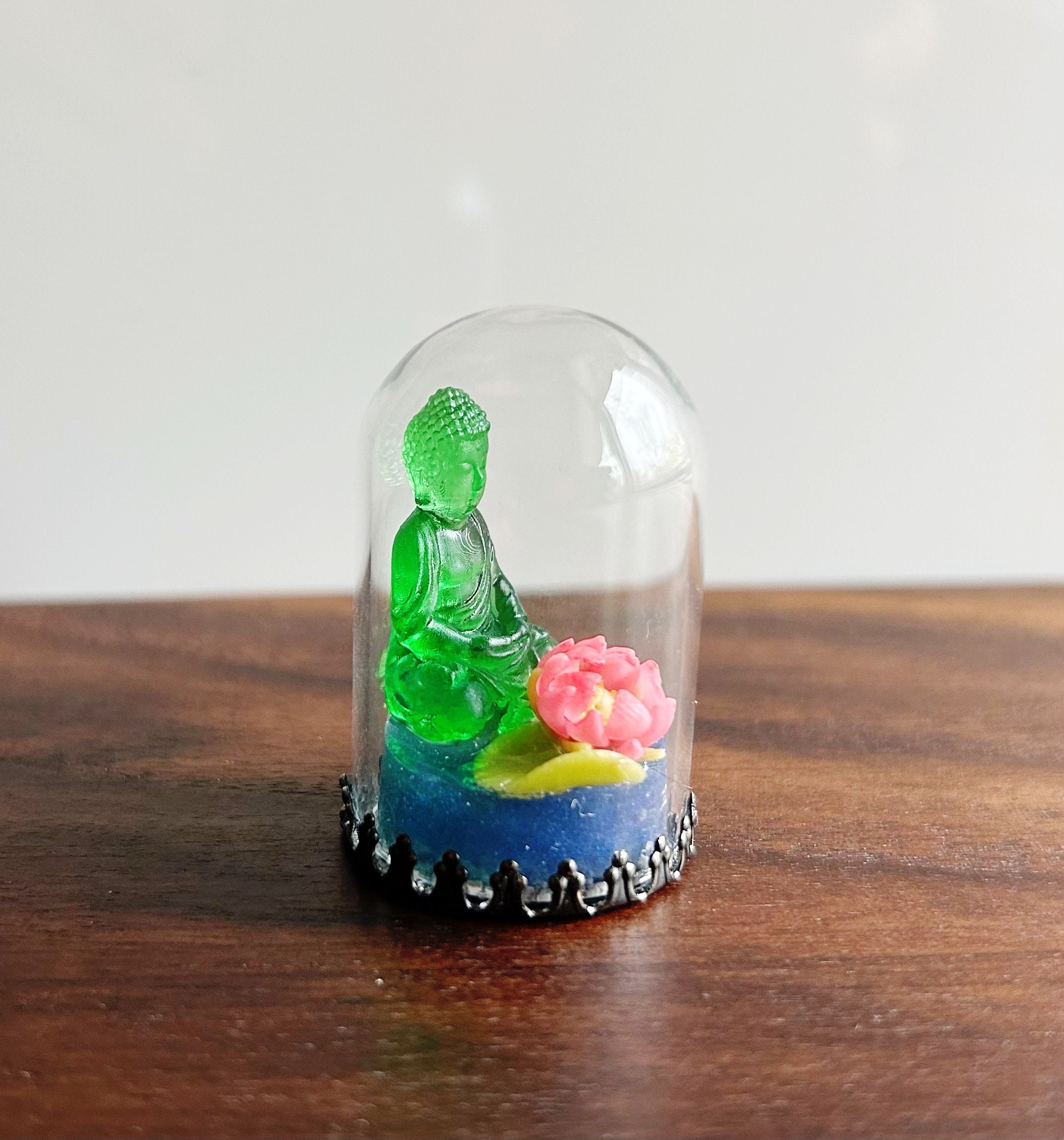 Tiny Buddha Diorama / Lotus Flower Diorama / Lily Pad / Water - Etsy