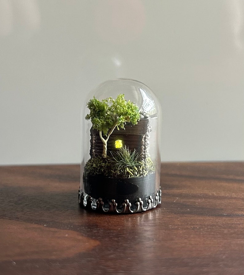 Tiny Light up Diorama / Cabin Diorama / Micro Woods Diorama / Fairy ...