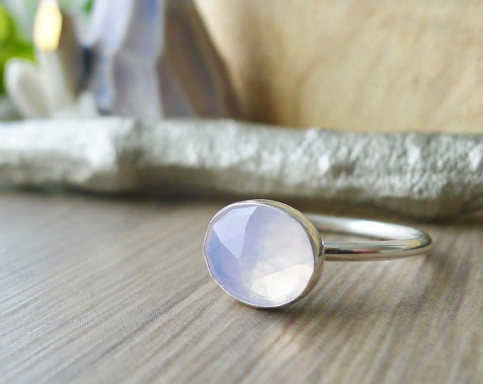 Lilac Quartz Ring, Lavender Quartz, Sterling Silver, Purple Quartz ...