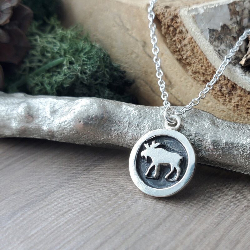 Moose Necklace - Etsy