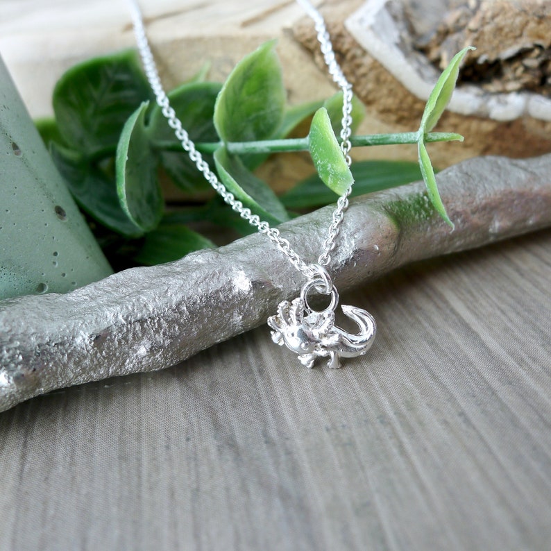Axolotl Necklace Sterling Silver Silver Axolotl 925 | Etsy