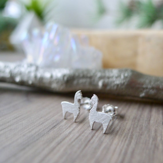 Llama earrings sterling silver store