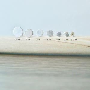Plain Studs, Sterling Silver, Modern Studs, Stud Earrings, Simple Studs ...