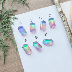 Opal Necklace, Sterling Silver, Pink Aura Opal, Modern Opal, Hexagon ...
