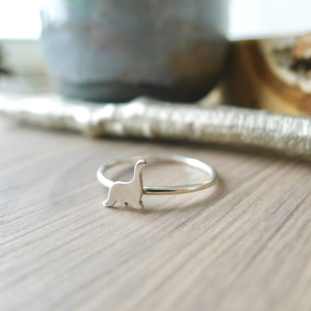 Dinosaur Ring, Sterling Silver, Brontosaurus Ring, Dinosaur Jewelry ...