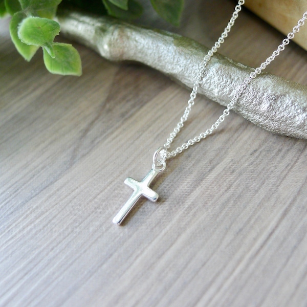 Small Cross Necklace - Etsy