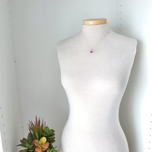 Amethyst Necklace, Sterling Silver, February Birthstone, February ...