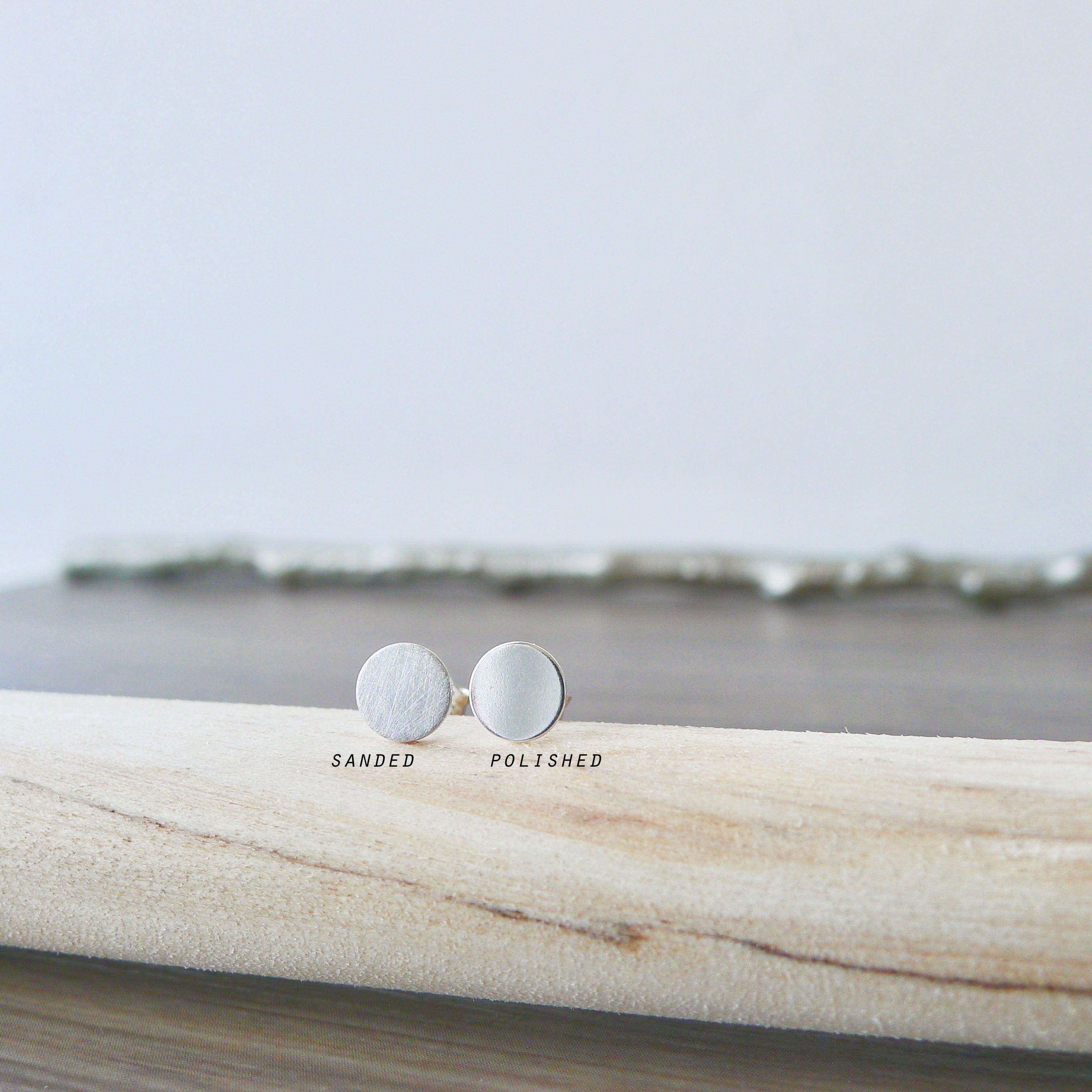Plain Studs Sterling Silver Modern Studs Stud Earrings - Etsy Canada