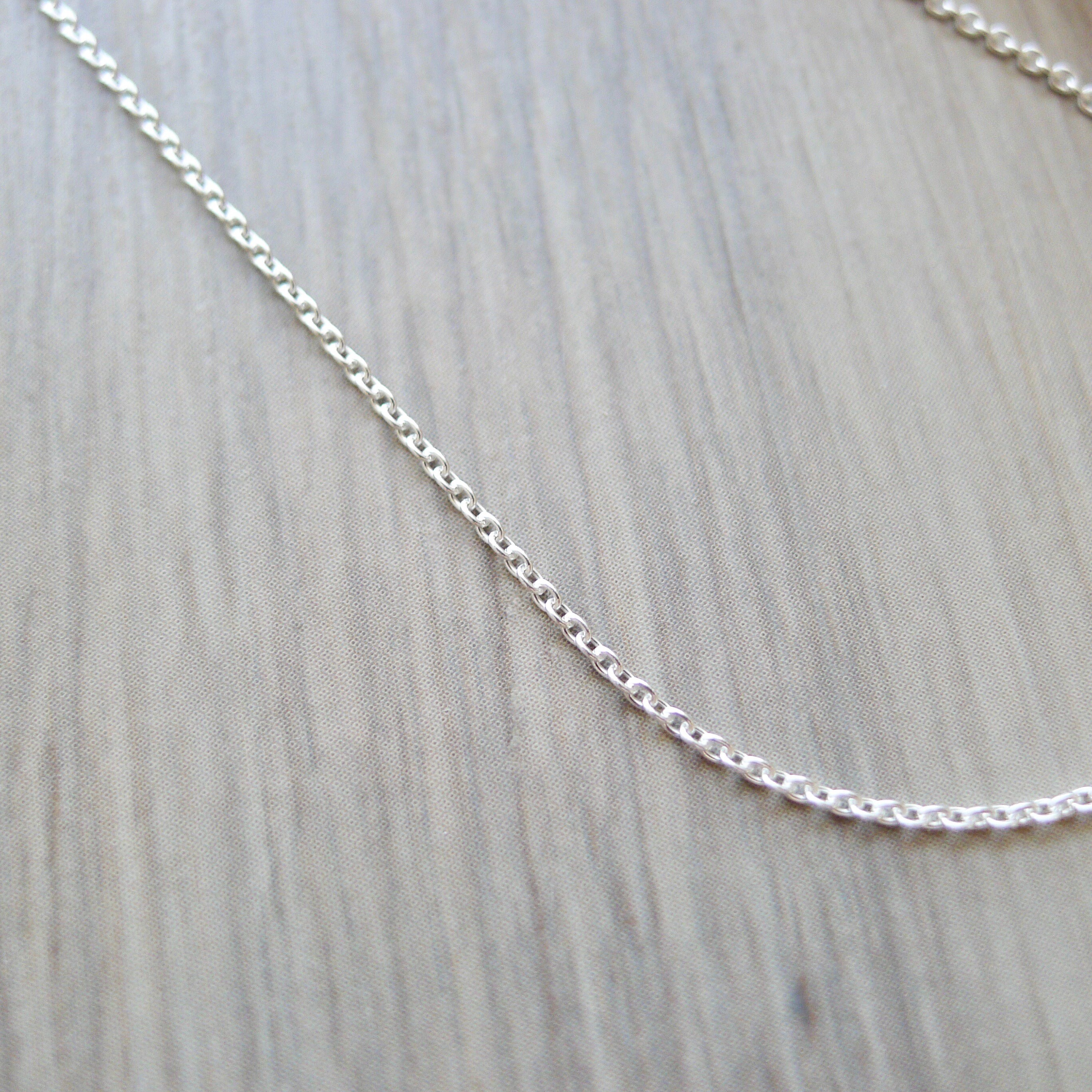 Sterling Silver Chain Plain Chain Cable Chain Simple Chain - Etsy Canada