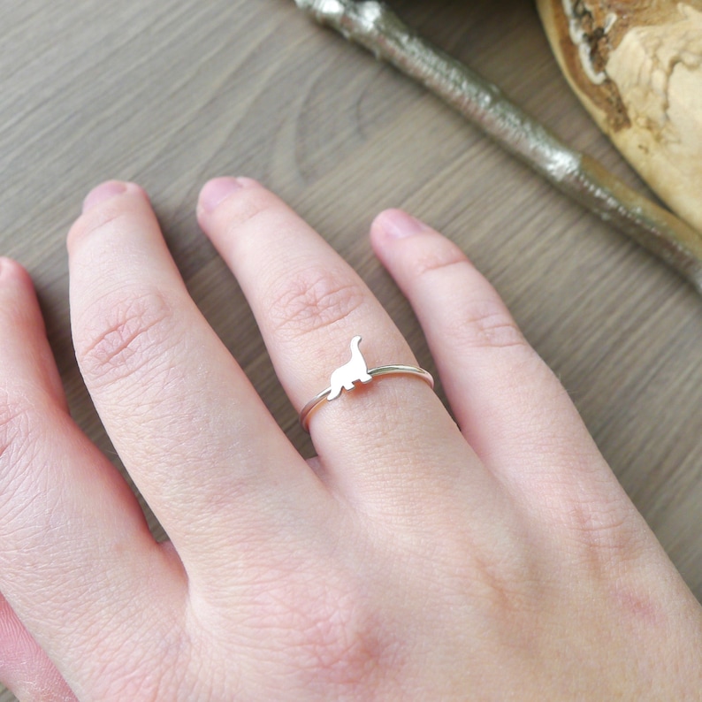 Dinosaur Ring, Sterling Silver, Brontosaurus Ring, Dinosaur Jewelry ...