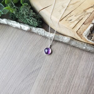 Amethyst Necklace, Sterling Silver, February Birthstone, February ...