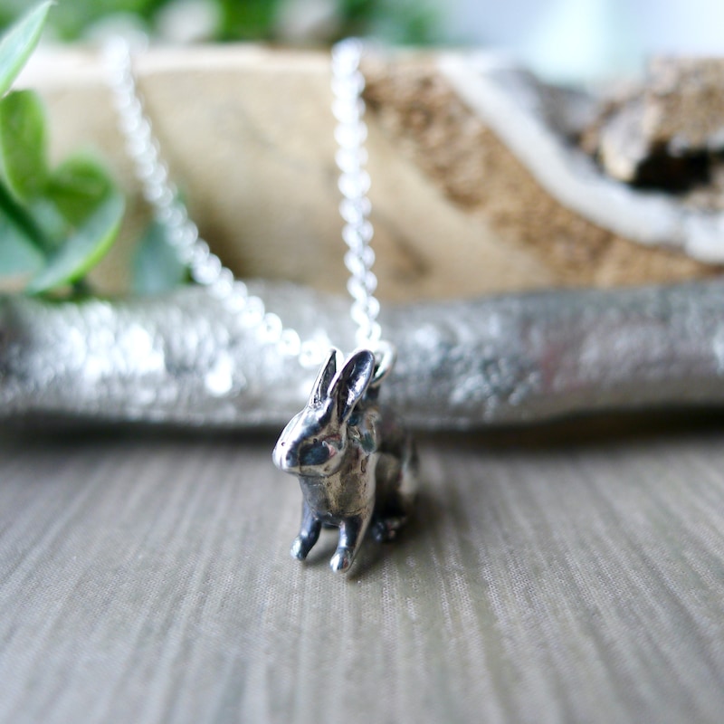 Rabbit Necklace - Etsy