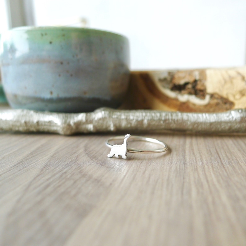 Dinosaur Ring, Sterling Silver, Brontosaurus Ring, Dinosaur Jewelry ...