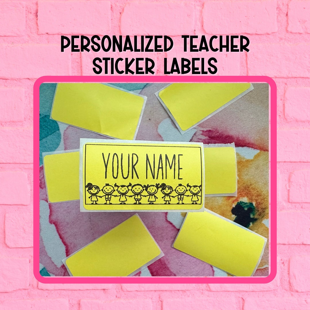 Personalized Teacher Book Label Stickers: Classroom Library Set of 50 ...