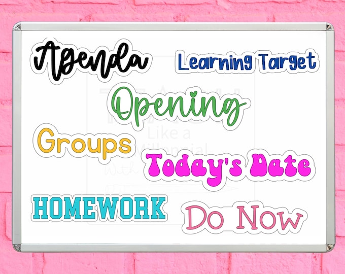 Classroom Magnets for Whiteboard | Magnetic Titles for Whiteboard ...