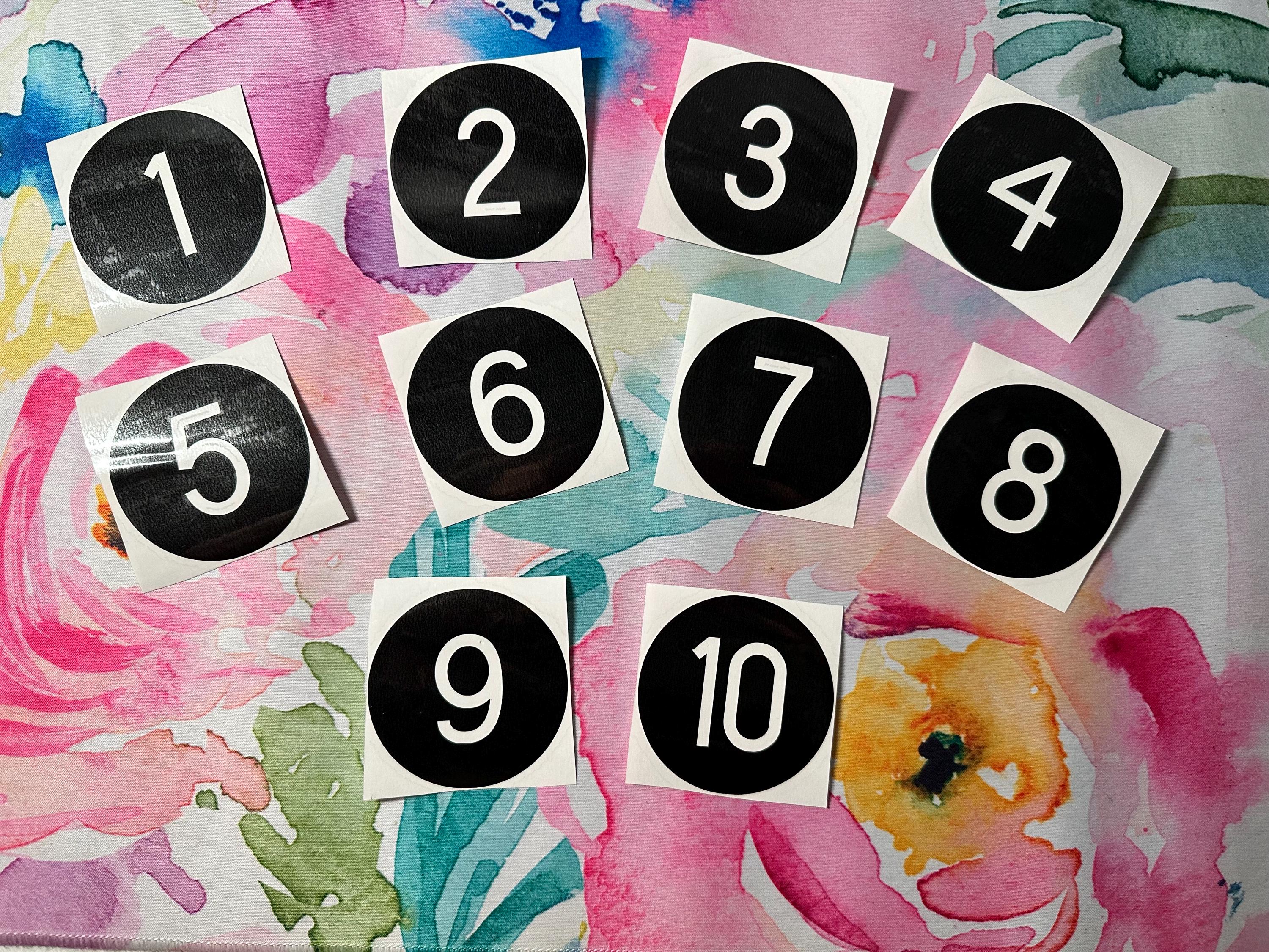 Classroom Number Labels: Vinyl School Desk Tags - Etsy