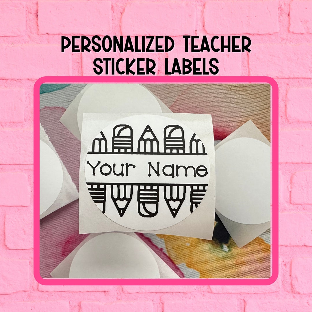Personalized Teacher Stickers: Classroom Library Labels, Set of 50 - Etsy