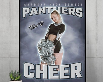Cheerleading Senior Poster - Etsy