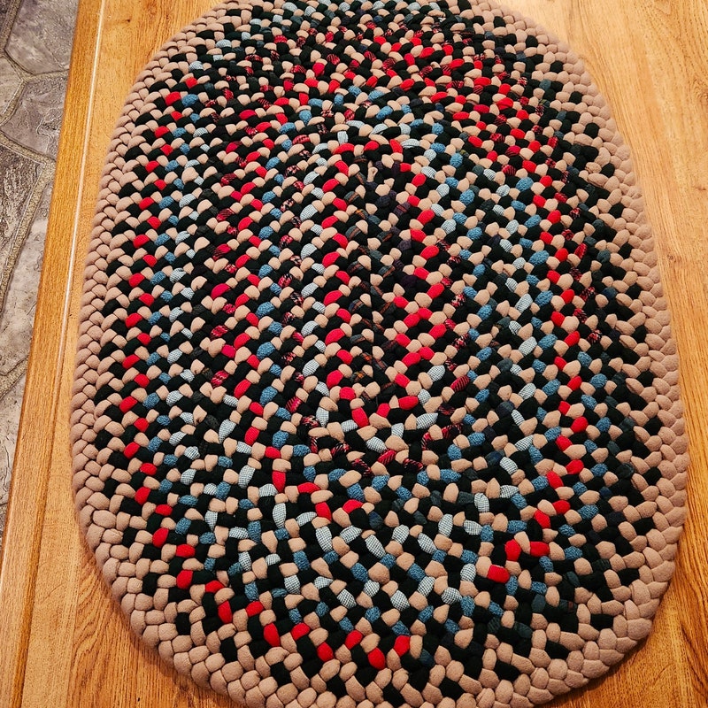Wool Braided Rug - Etsy