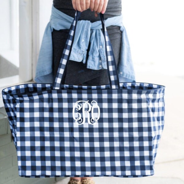 Monogram Tote Bag - Etsy