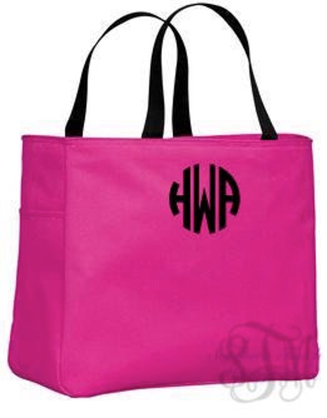Monogrammed Essential Tote Bag - Monogrammed Gifts - Bridesmaid Gift ...