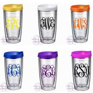 Monogrammed Acrylic Tumbler - Bridesmaid Gift - Bachelorette Party ...