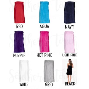 Monogrammed Terry Spa Wrap-bridesmaid Gift-graduation Gift-bachelorette ...