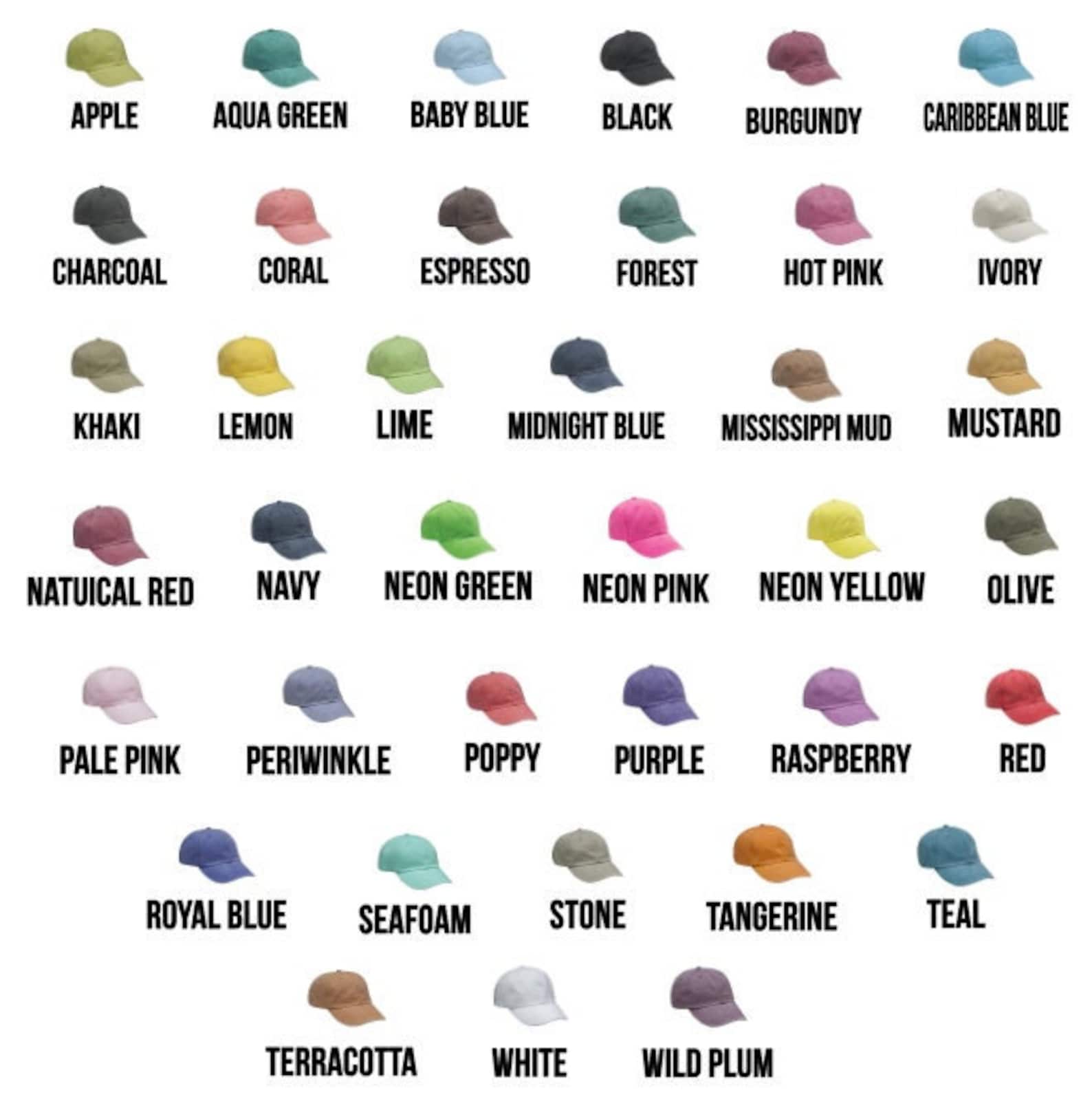 Monogrammed Baseball Hat Washed Out Pigment Hat Bridesmaid Gift Idea ...