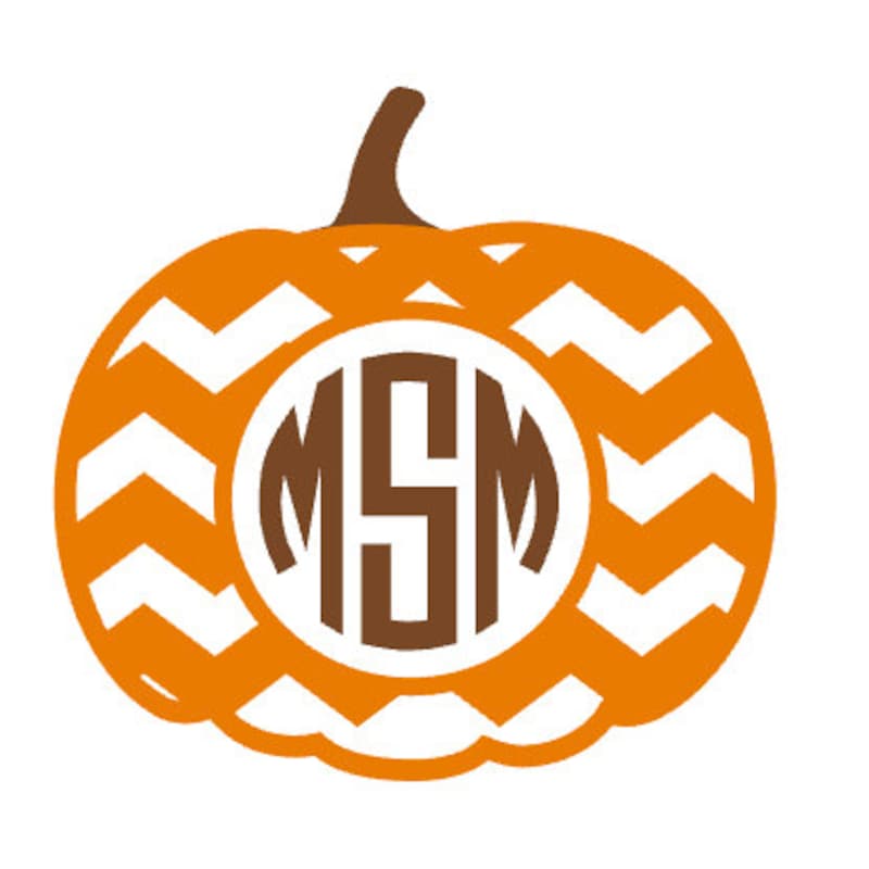 Monogram Pumpkins - Etsy