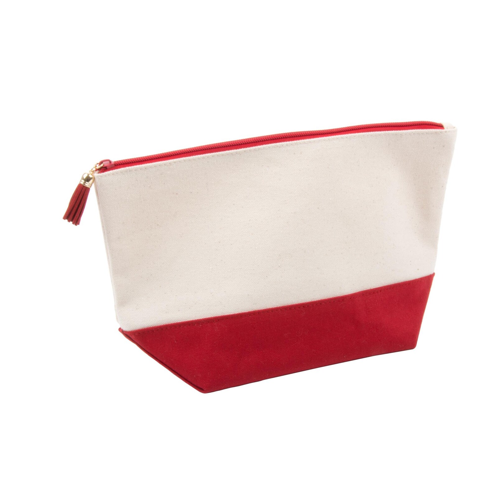 Monogrammed Colorblock Canvas Cosmetic Bag Monogrammed - Etsy