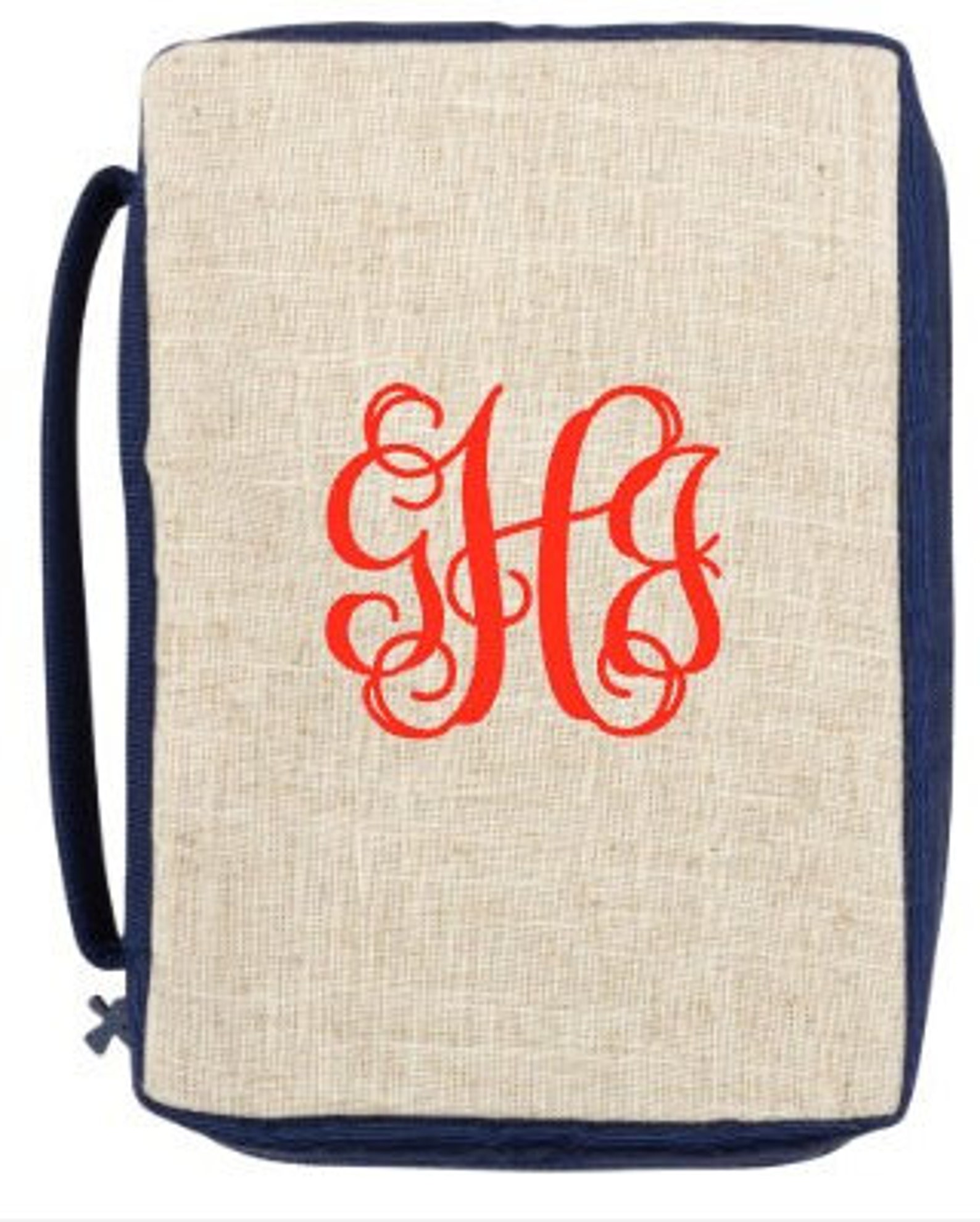 Monogrammed Linen Bible Cover Monogrammed Gifts Monogrammed Bible ...