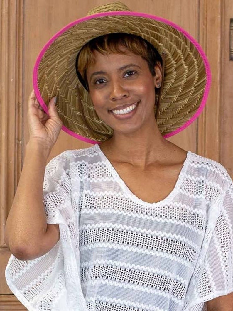 Monogrammed Woven Straw Hat Bridesmaid Gift Ideas - Etsy