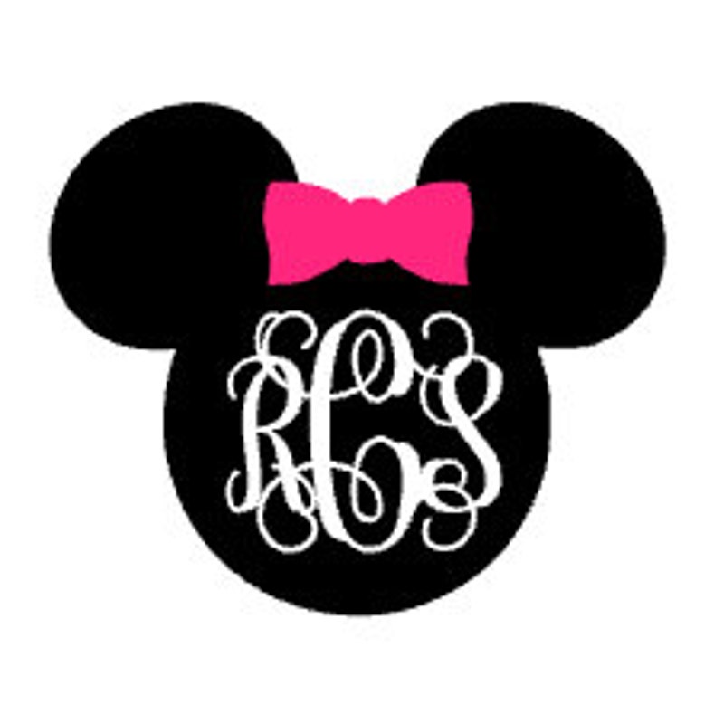 Mickey Monogram - Etsy